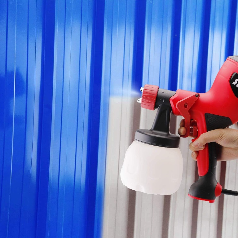 Paint Sprayer, SPTA 600W DIY Electric Spray Gun with 2 Spray Patterns ...