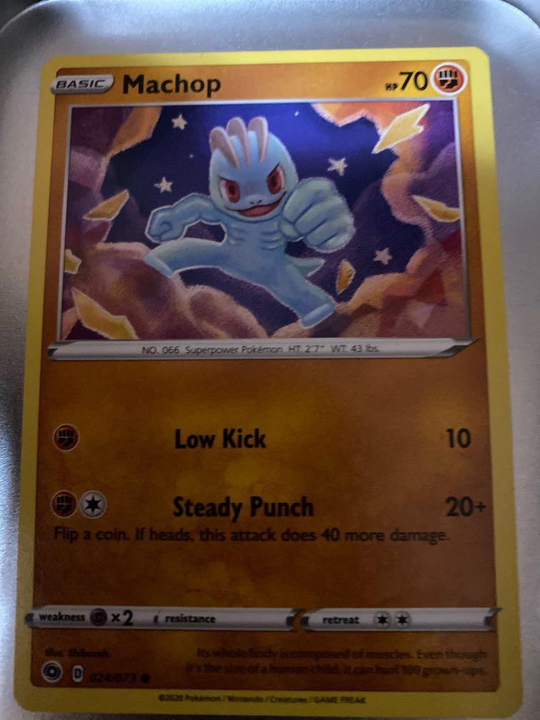 Pokemon Machop 024/073 card, 興趣及遊戲, 玩具 & 遊戲類 - Carousell