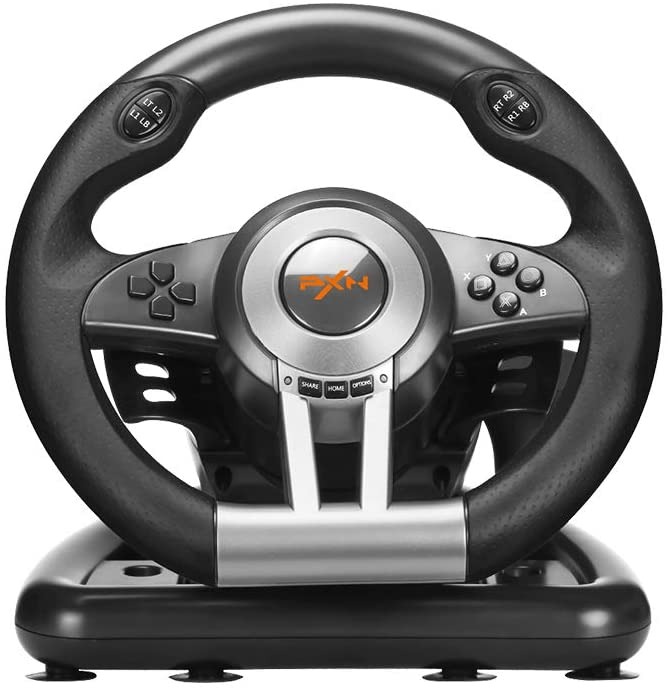 PXN PC Racing Wheel, V3II 180 Degree Universal USB Sim Race Steering ...
