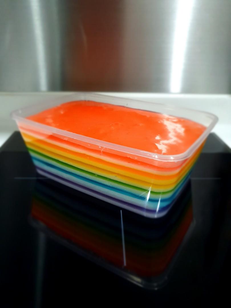 Rainbow Agar Jelly (Box), Food & Drinks, Homemade Bakes on Carousell