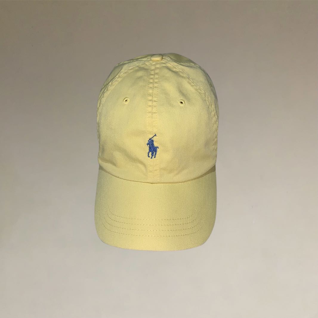 Ralph lauren classic logo yellow cap, Men's Fashion, Watches ...