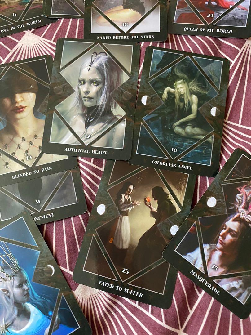Rare Dark Mirror Oracle Cards, Hobbies & Toys, Toys & Games on Carousell