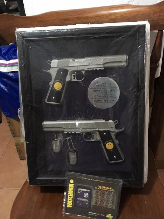 Rare DC Direct WATCHMEN 1:1 Scale COMEDIAN'S GUNS and DOG TAG Prop ...