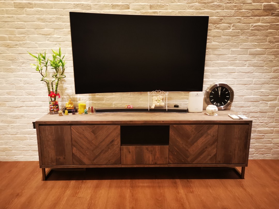 *RARE*CUSTOMISED TV CONSOLE, Furniture & Home Living, Furniture, TV ...