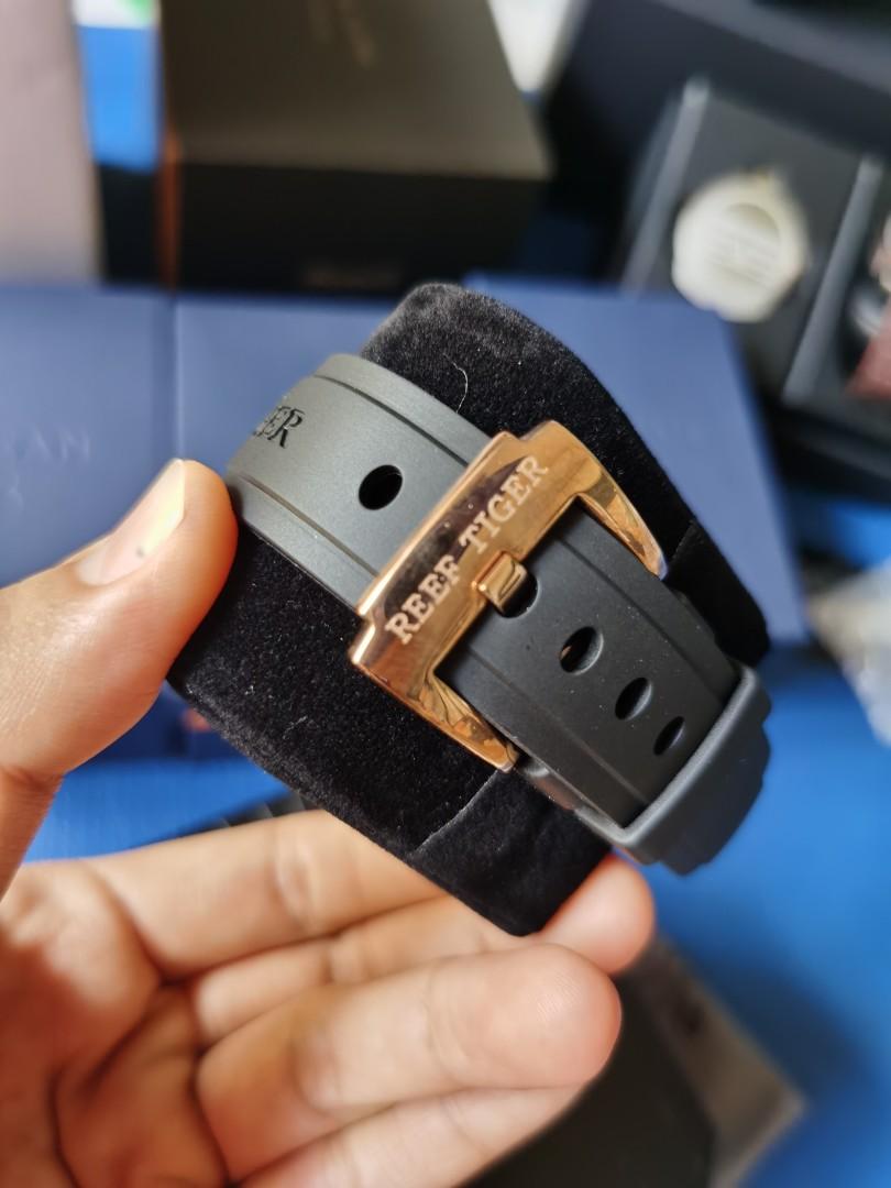 (SOLD) Reef Tiger Transformer Automatic Skeleton 46mm Men Watch Seiko ...