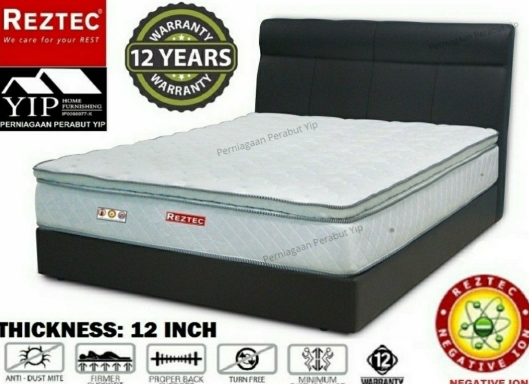 REZTEC Queen Size Bed Frame Queen Size Mattress WARRANTY, Furniture ...