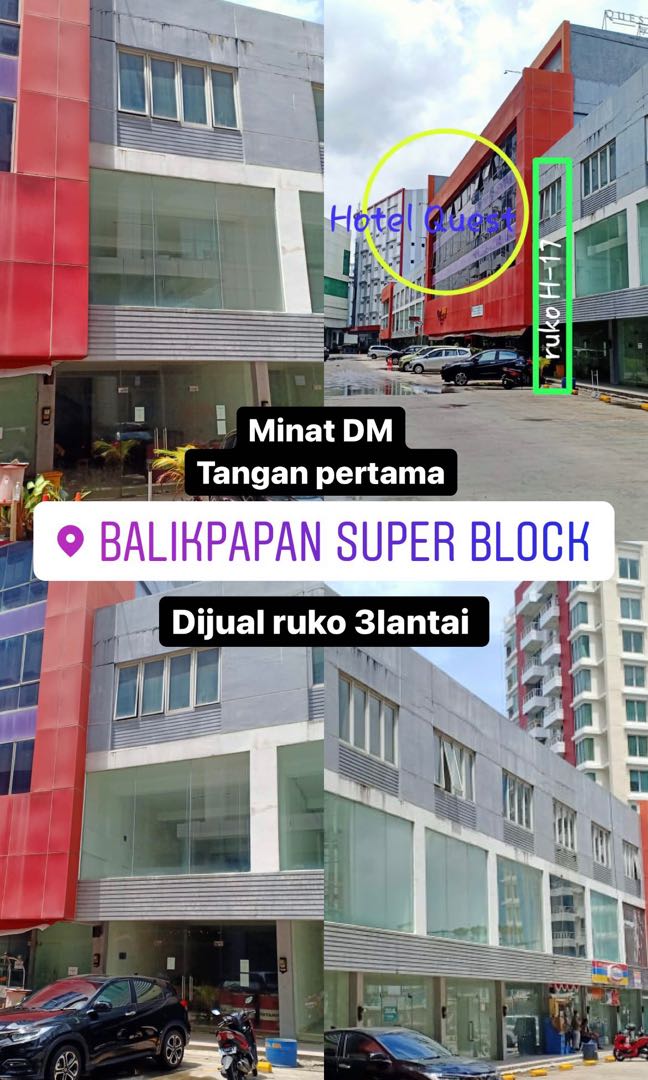 Ruko 3 lantai balikpapan superblock, Properti, Dijual di Carousell