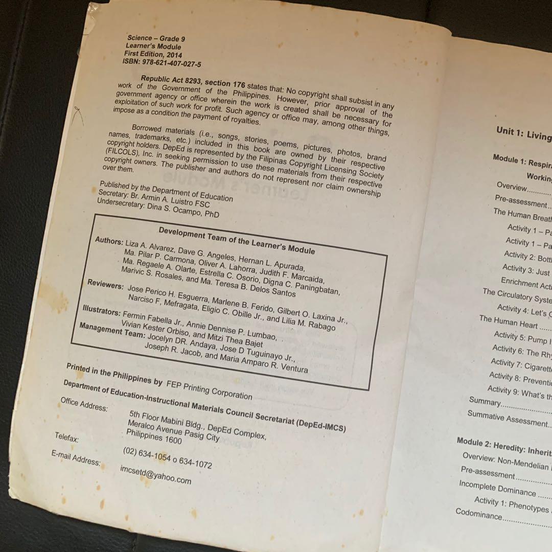 Science 9 Learner’s Module, Hobbies & Toys, Books & Magazines ...