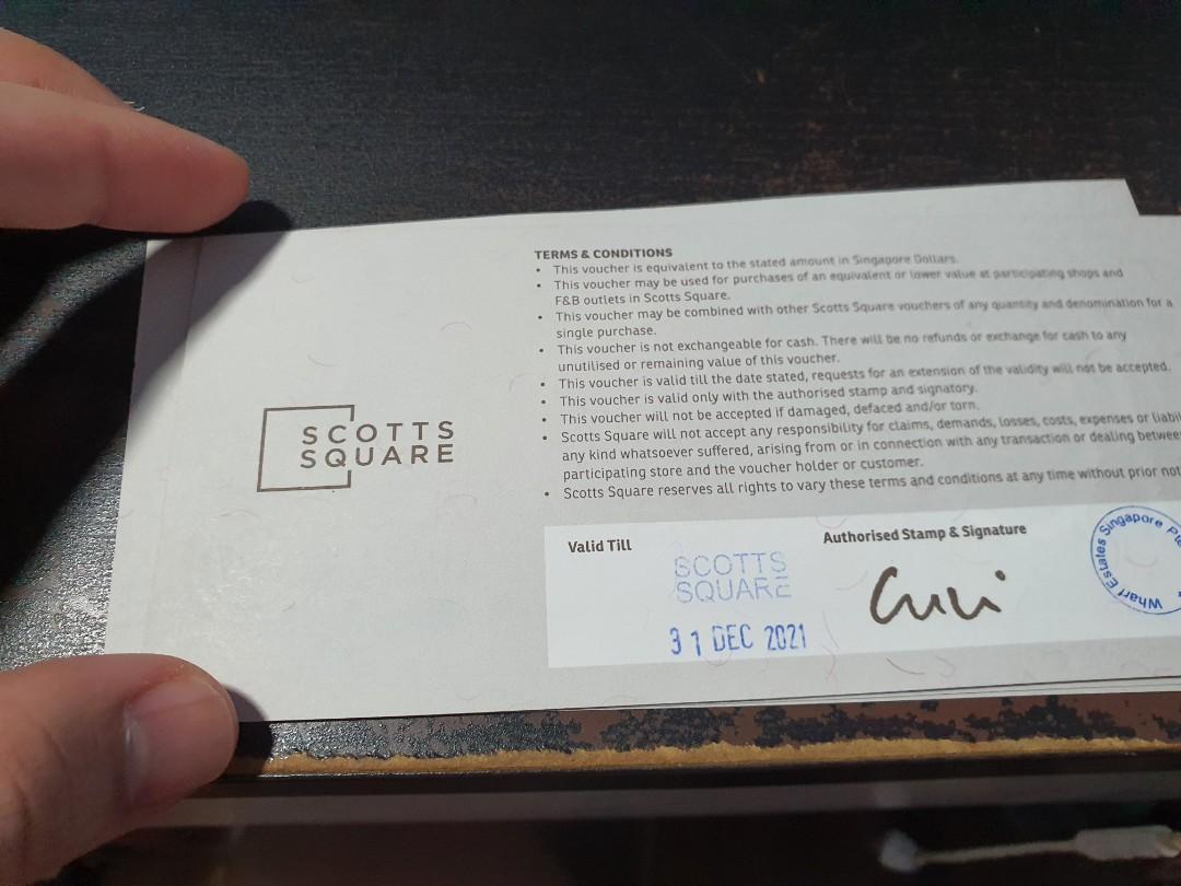 Scotts square voucher, Tickets & Vouchers, Vouchers on Carousell