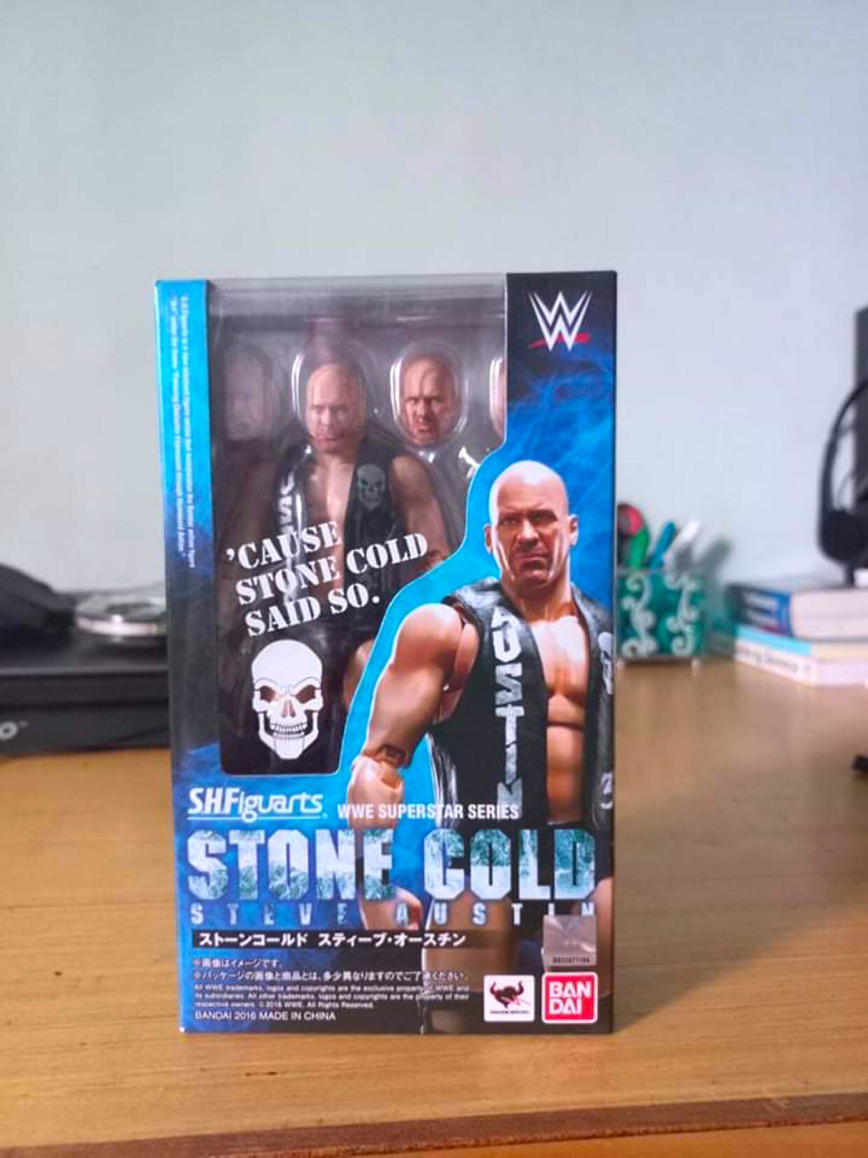 SH Figuarts WWE Stone Cold Steve Austin Wrestling figure (SHF), Hobbies ...