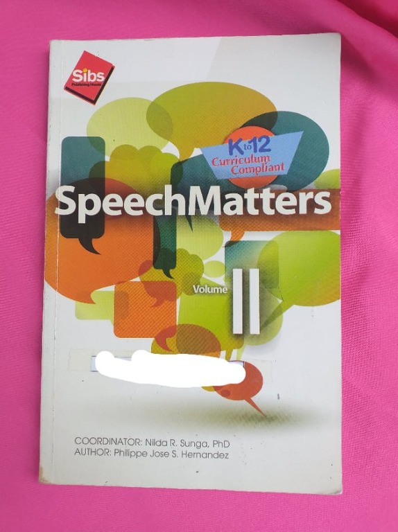 Speech Matters II Grade 8 used book, Hobbies & Toys, Books & Magazines ...