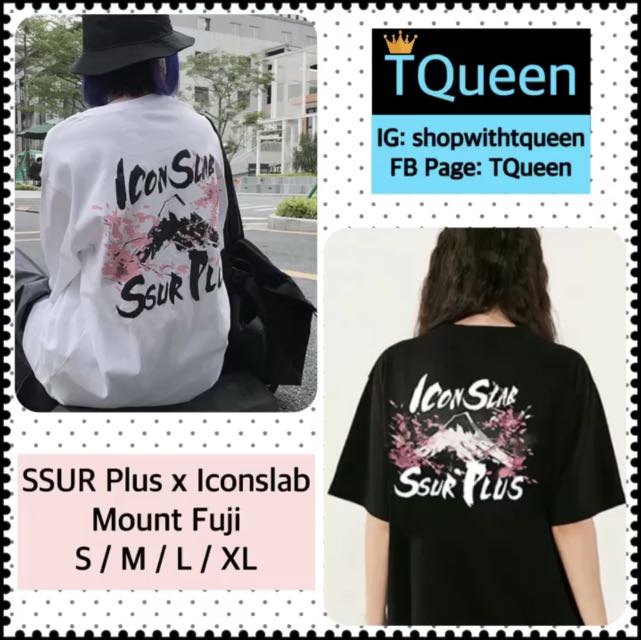 SSUR PLUS x ICONSLAB - Mount Fuji, Men's Fashion, Tops & Sets, Tshirts & Polo Shirts on Carousell