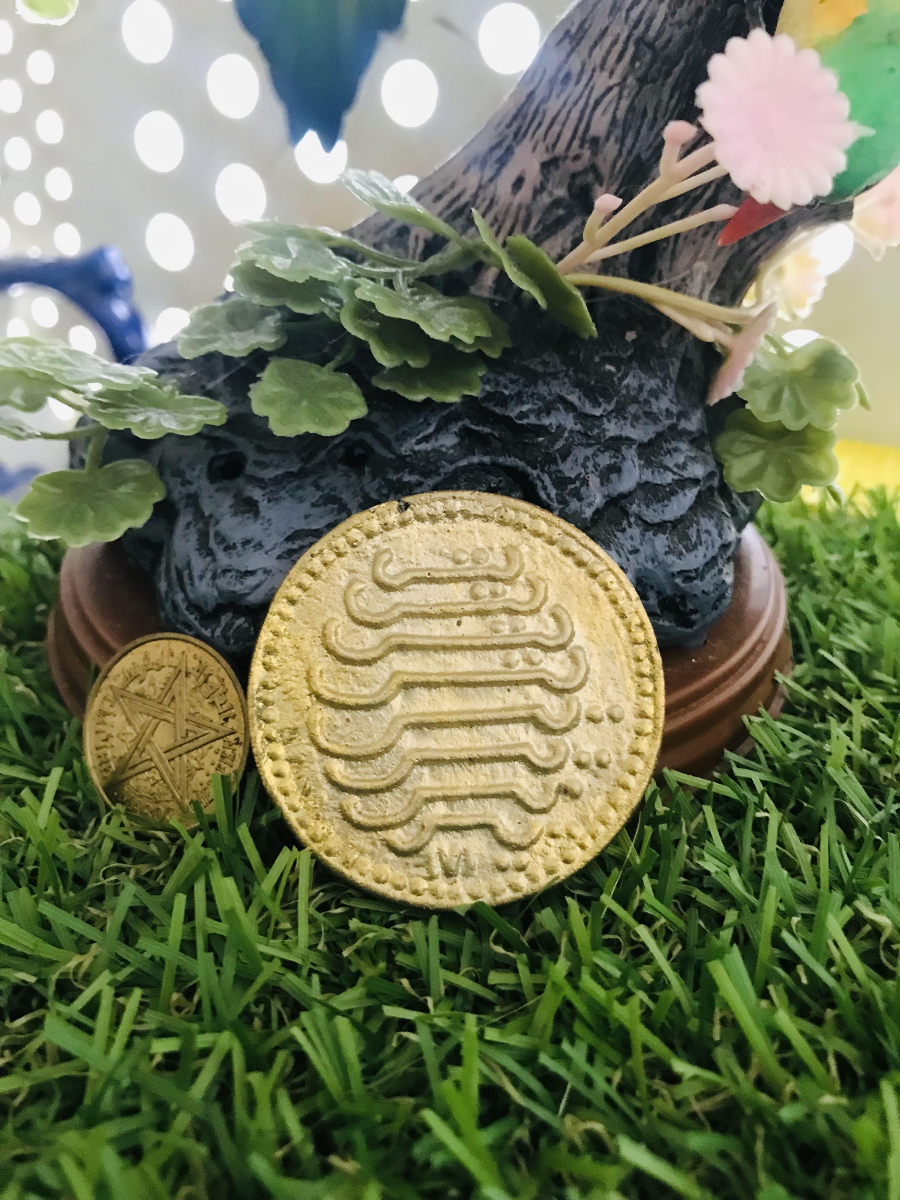 Syiling Yasin ( Vintage Coin With Magick Sigils ), Hobbies & Toys ...