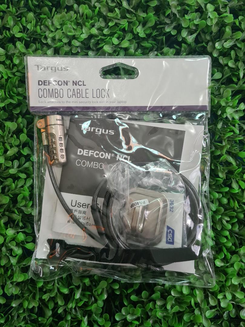Targus Defcon NCL Combo Cable Lock, Computers & Tech, Parts ...