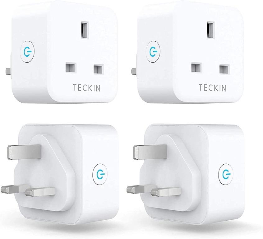 TECKIN Smart Plug 4 Pack, 13A Smart Socket That Works with Alexa (Echo ...