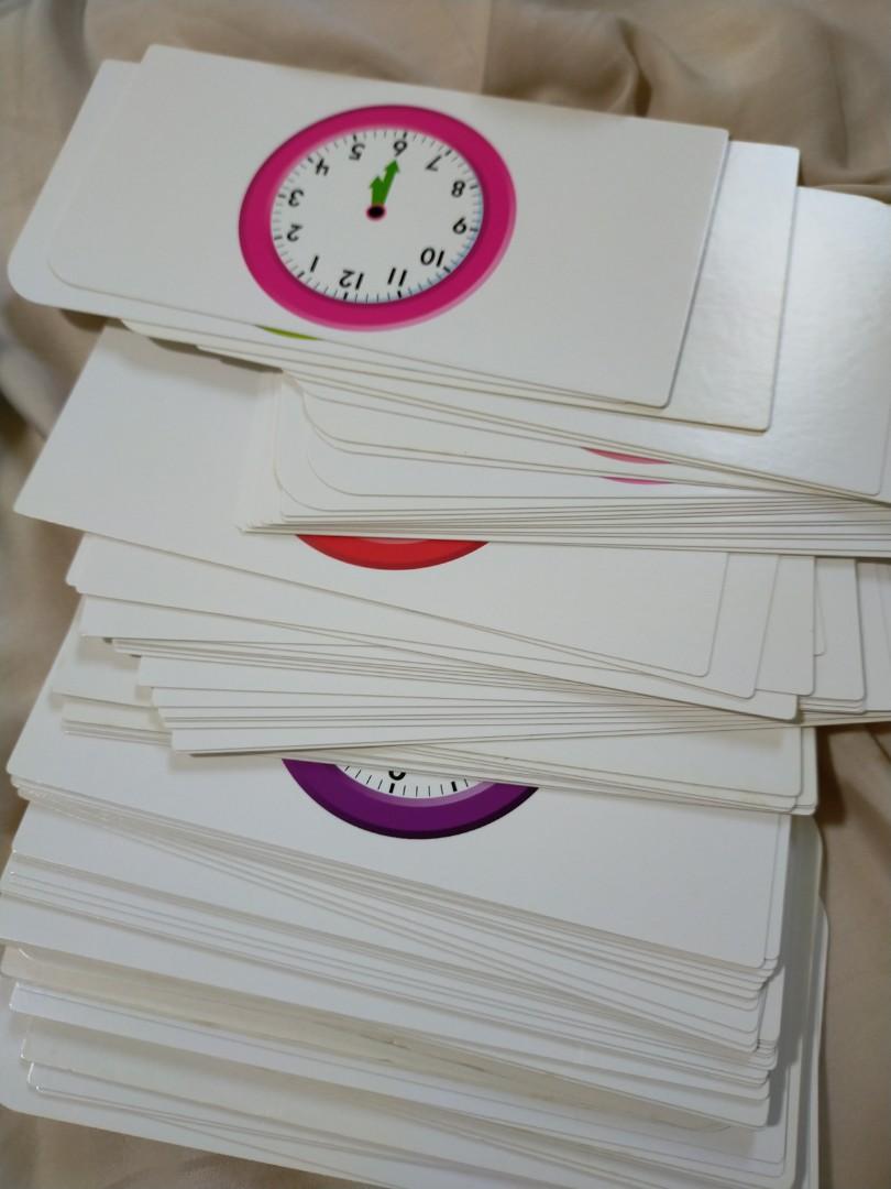 Telling Time flashcards by trend enterprises, Hobbies & Toys, Books ...