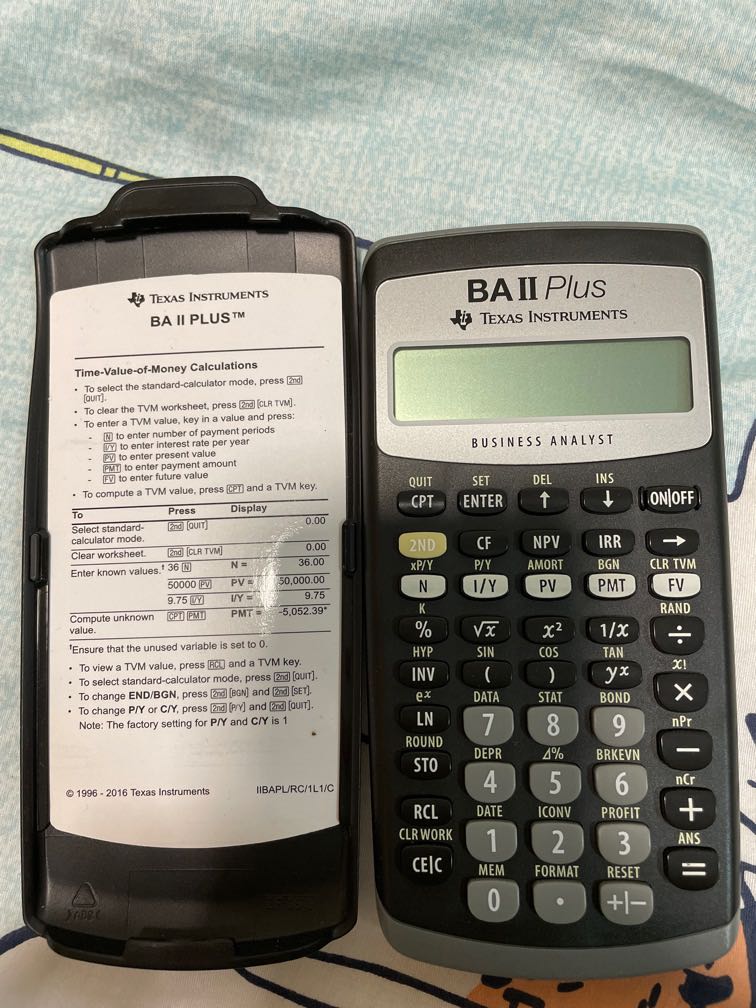 Texas Instruments BA II Plus Financial Calculator, Mobile Phones ...