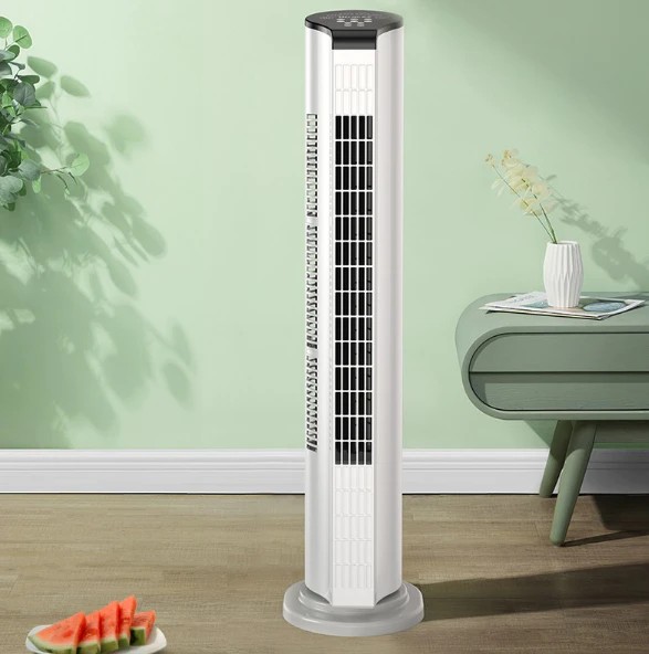 Tower Fan Electric Fan Turning Floor-standing Bladeless Vertical Fan ...