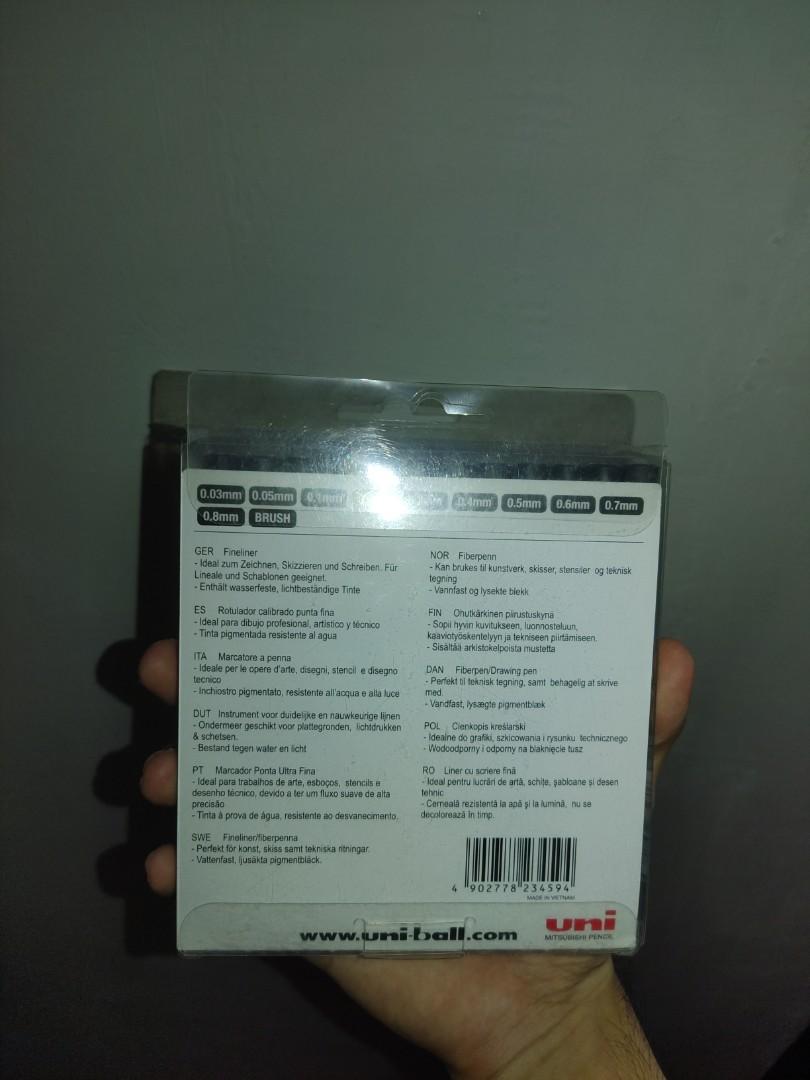 UNIPIN Drawing Pen Complete 12-set, Hobbies & Toys, Stationary & Craft ...