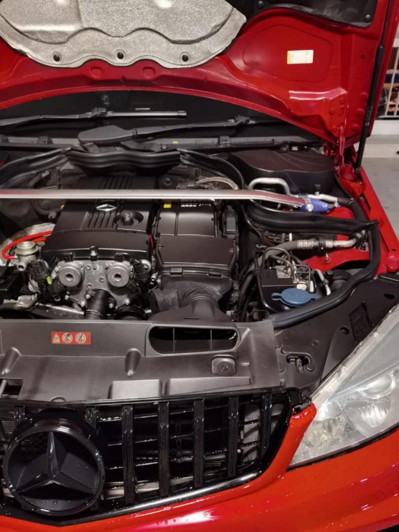 W204 Kompressor intake modification, Car Accessories, Accessories on ...