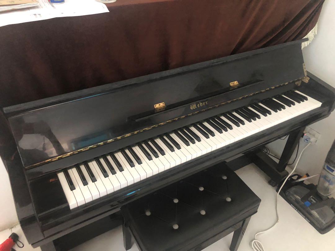 Weber upright piano (used piano keyboard cristofori exam model ...