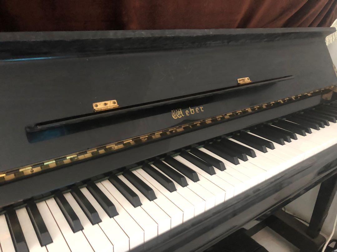 Weber upright piano (used piano keyboard cristofori exam model ...