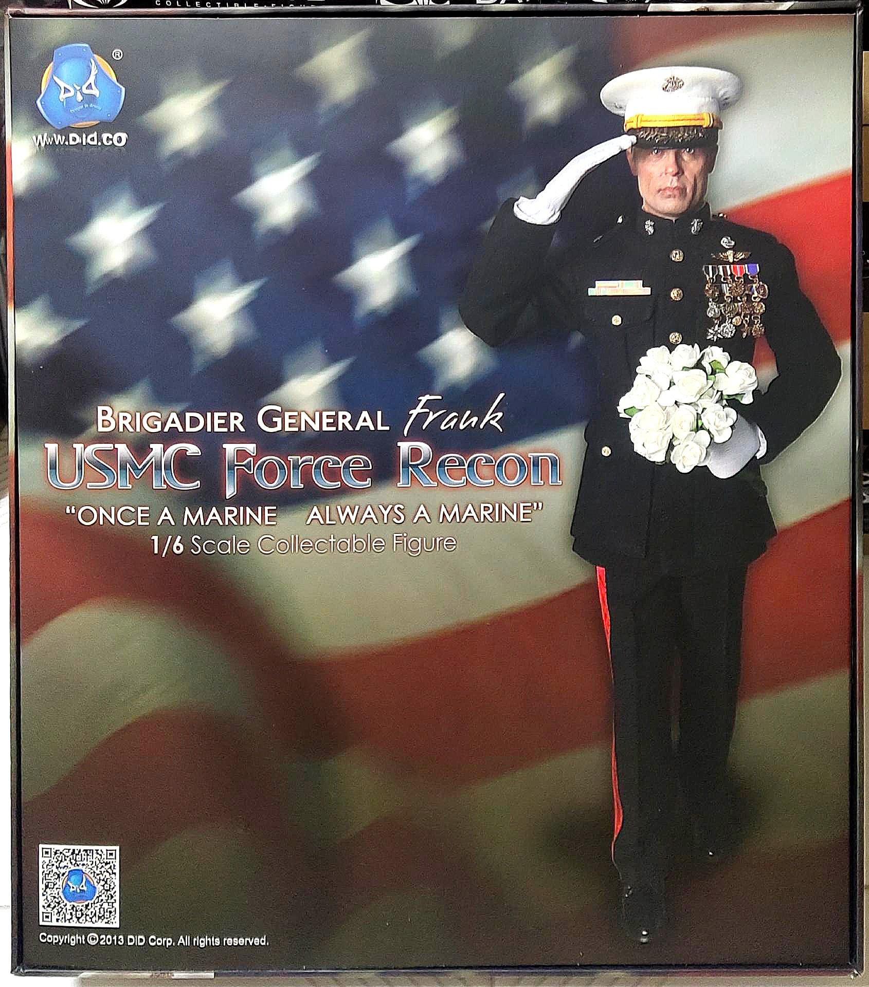 Wts : 1/6 DID USMC Force Recon Brigadier General Frank, Hobbies & Toys ...