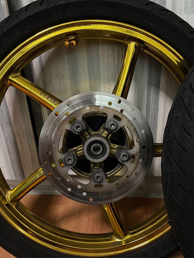 Yamaha Sniper / Honda RS150 Enkei Rim with tyre set, Motorcycles ...