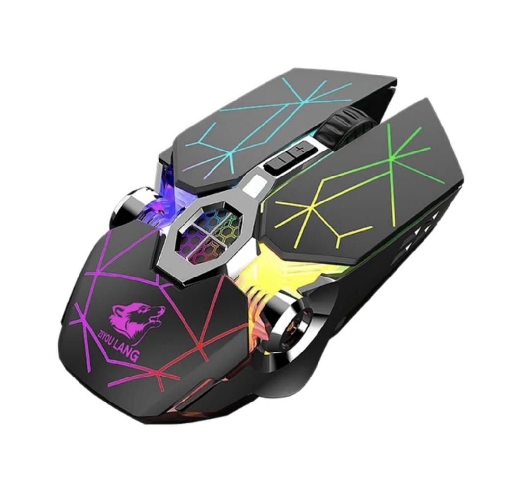 ZIYOU LANG X13 Wireless Rechargeable Game Mouse Mute RGB Gaming Mouse ...
