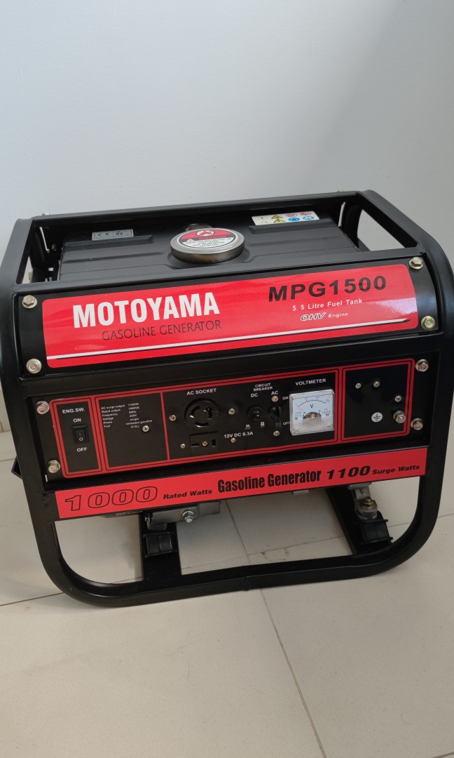 1000w Generator Motoyama MPG1500, Everything Else on Carousell