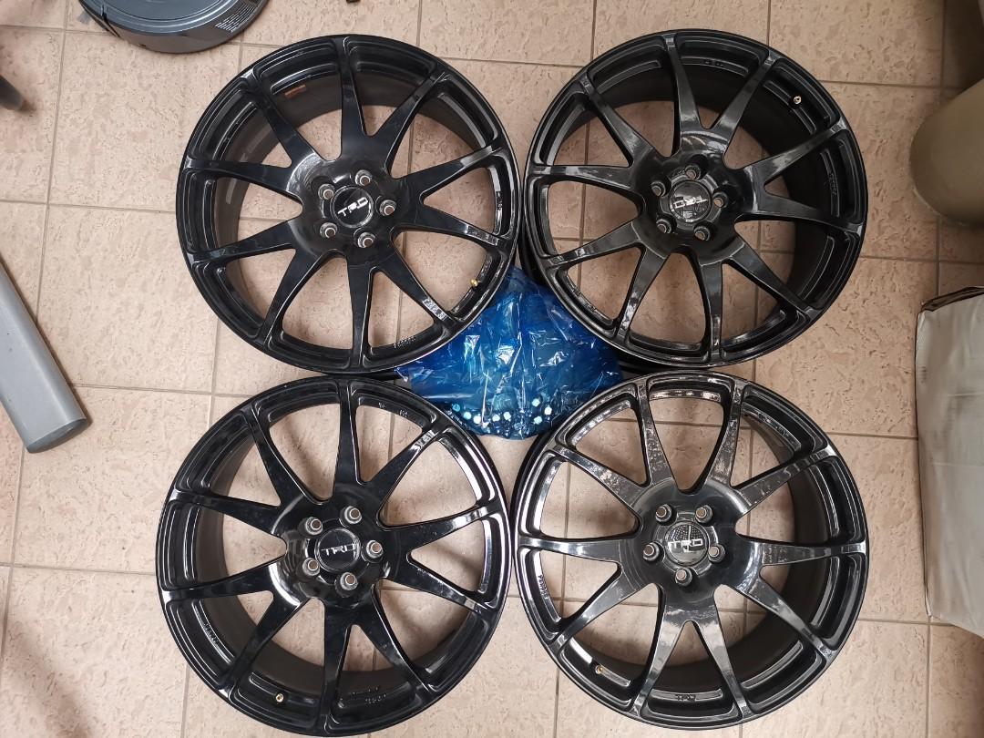 18" inch TRD sf2 forged rims 5x100 pcd, Car Accessories, Tyres & Rims ...