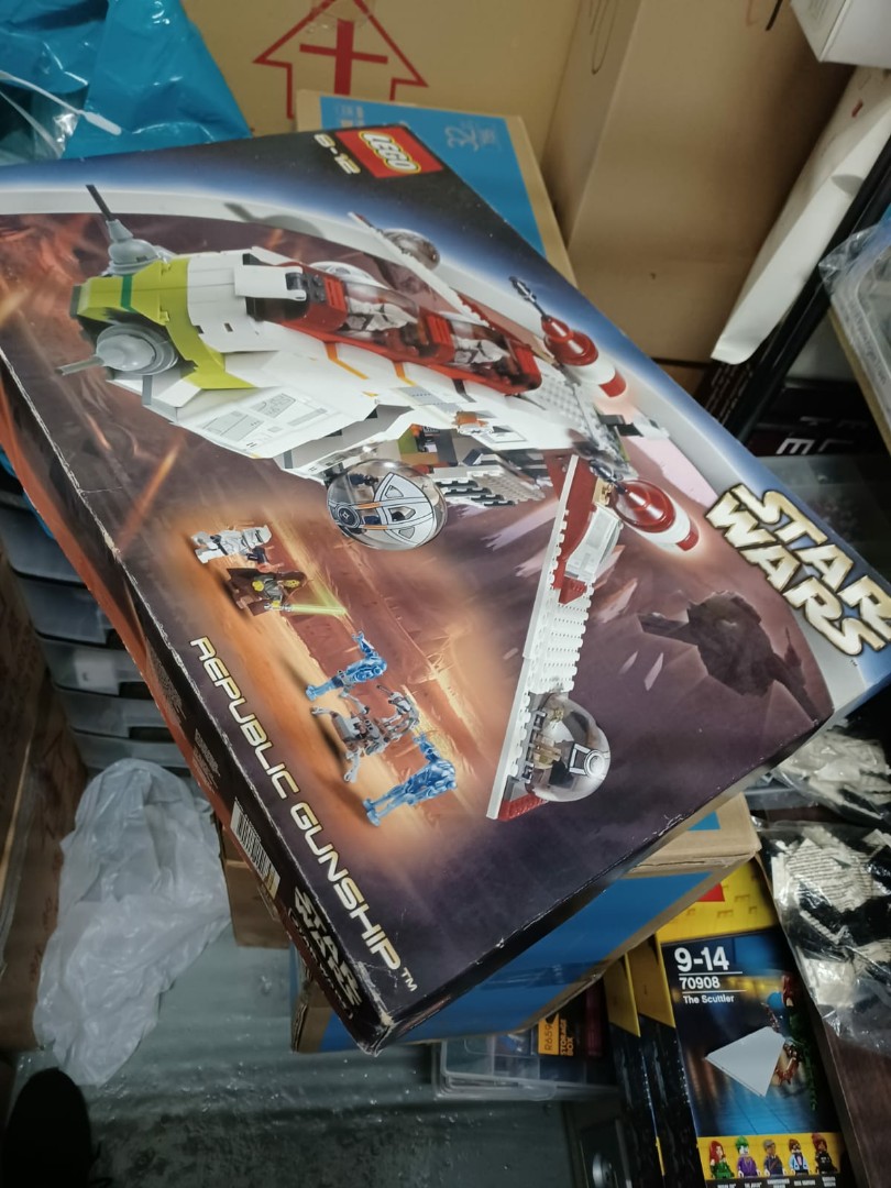 已開盒 LEGO 7163 Republic Gunship Star Wars 星球大戰系列 75309, 興趣及遊戲, 玩具 & 遊戲類 ...