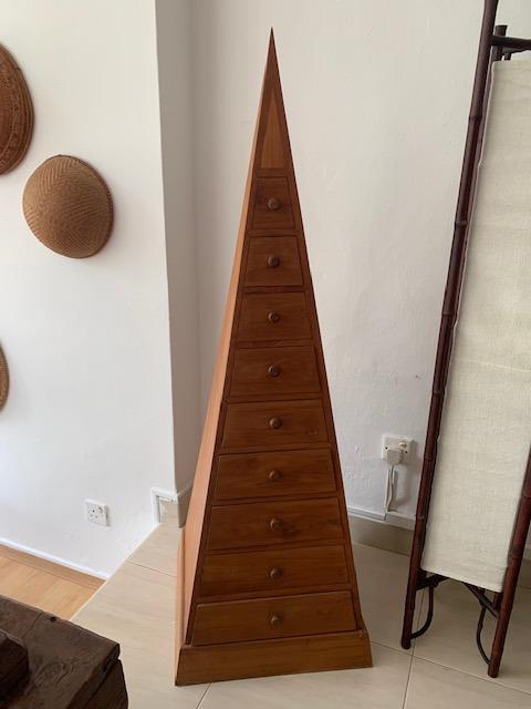 Teak pyramid drawers of chest, Furniture & Home Living, Furniture ...