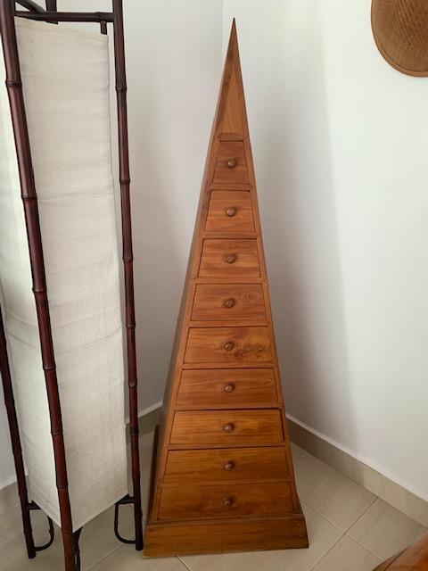 Teak pyramid drawers of chest, Furniture & Home Living, Furniture ...