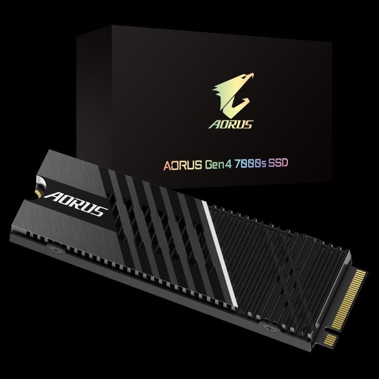 Aorus Gen4 7000s SSD with heatsink m.2 pcie nvme 1TB, Computers & Tech, Parts & Accessories ...