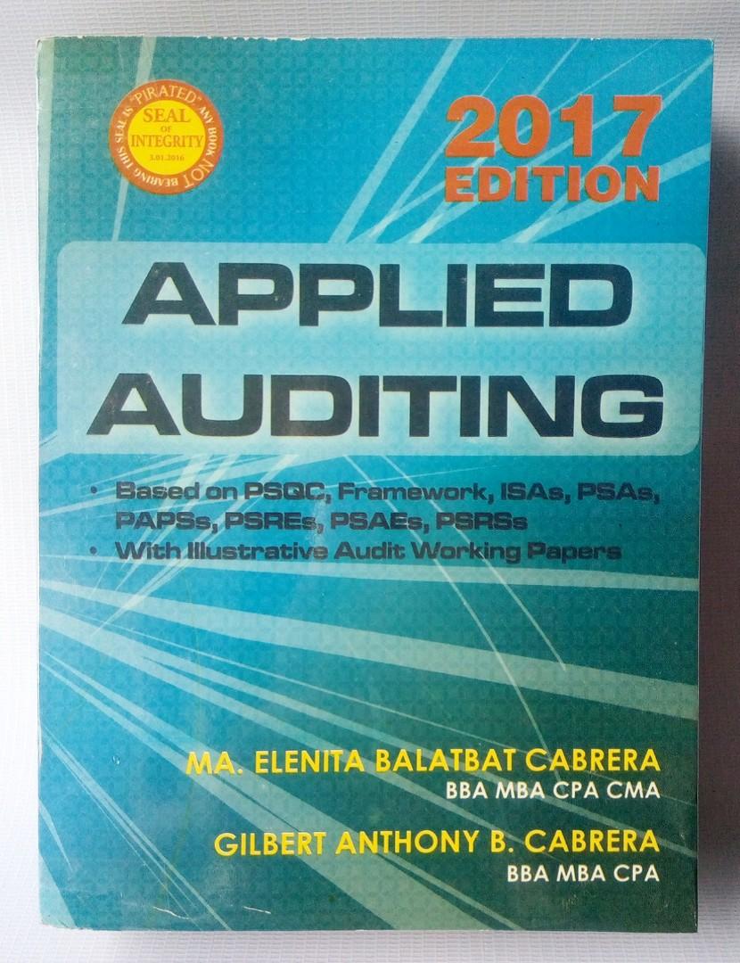Applied Auditing by Cabrera - Accounting Book, Hobbies & Toys, Books & Magazines, Textbooks on ...