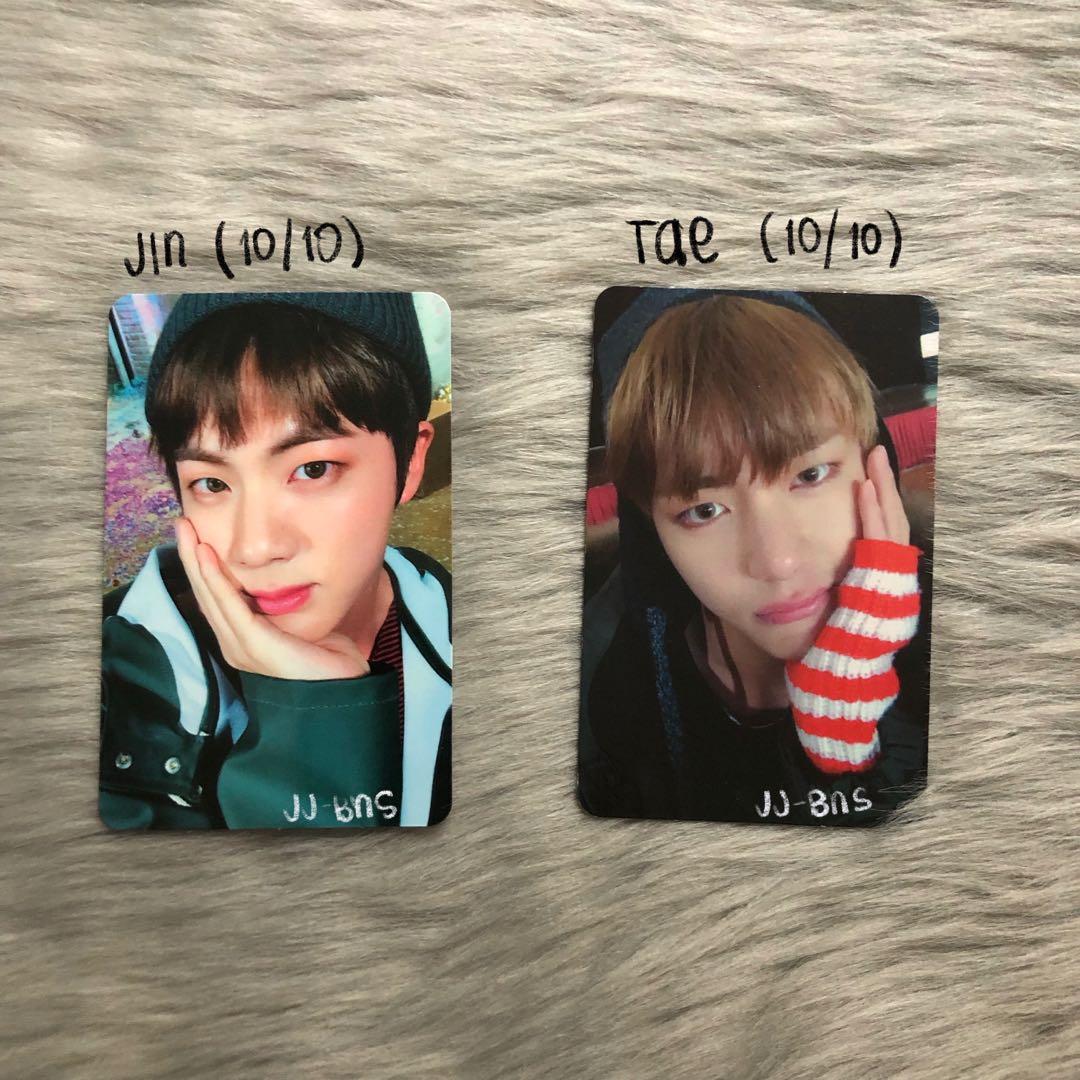 BTS YNWA Photocard Set (Jin & Taehyung), Hobbies & Toys, Memorabilia ...