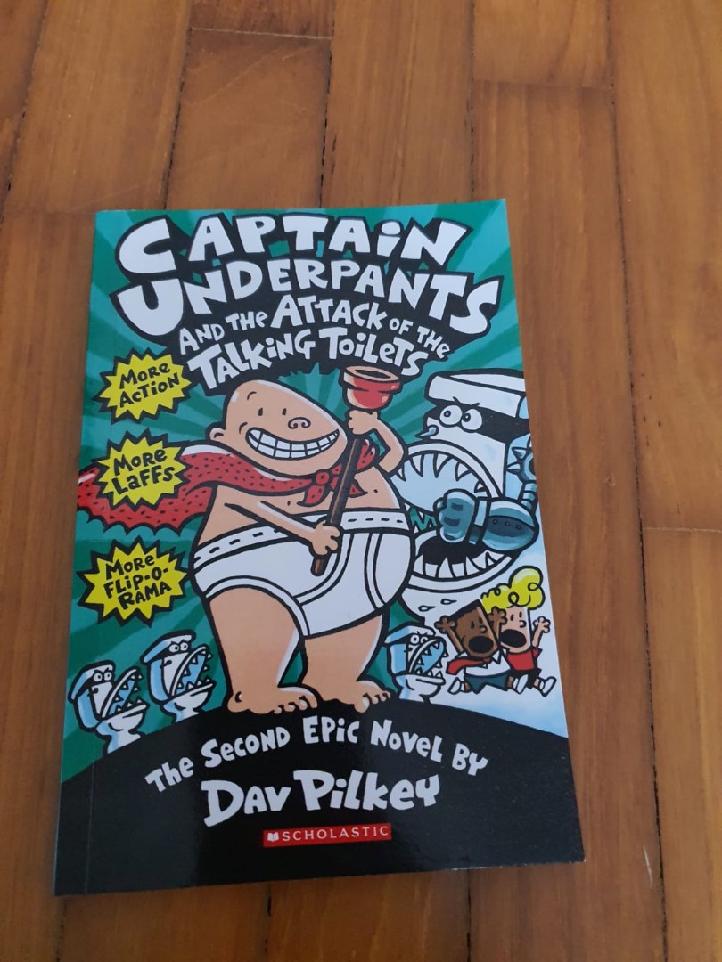 Captain Underpants and the Attack of the talking toilet, Hobbies & Toys ...