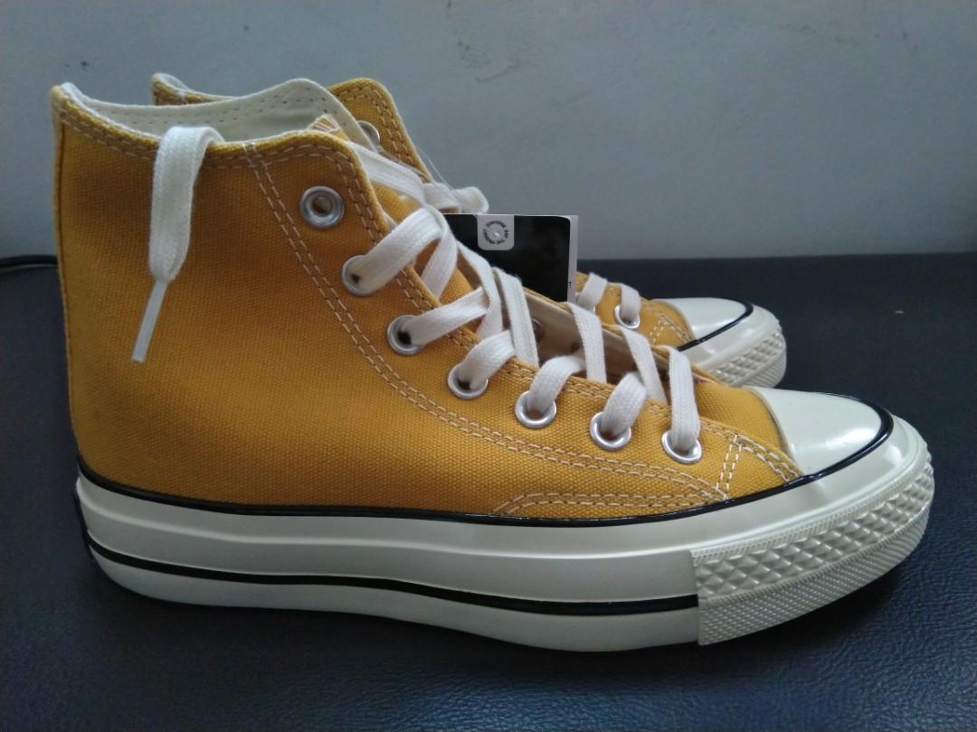Authentic Chuck 70 Mustard Yellow / Sunflower High Top Converse, Women ...