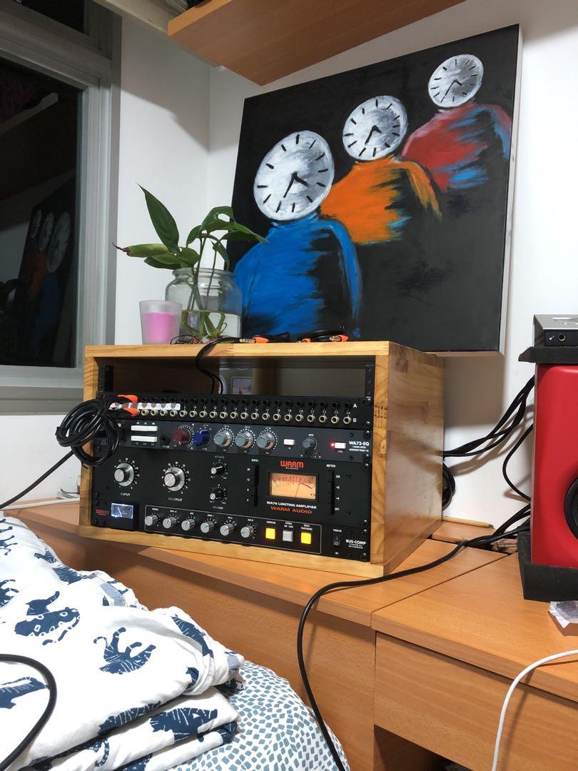 Custom Pinewood 19 inch audio rack (6u), Audio, Other Audio Equipment ...