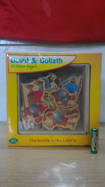 david and goliath wood magnet set, Hobbies & Toys, Toys & Games on ...