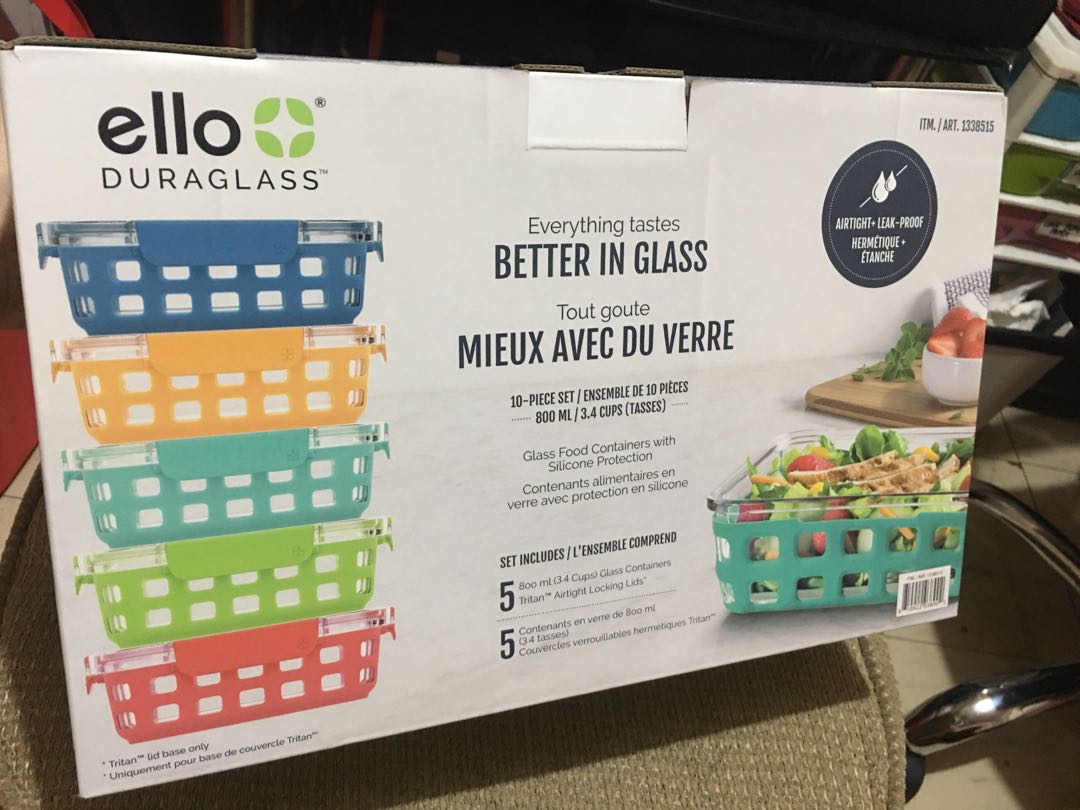 ELLO Glass Food Containers, TV & Home Appliances, Other Home Appliances ...