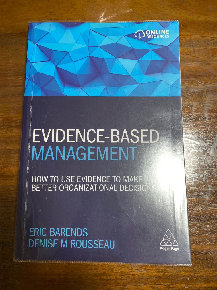 Evidence-based management, Hobbies & Toys, Books & Magazines, Textbooks ...