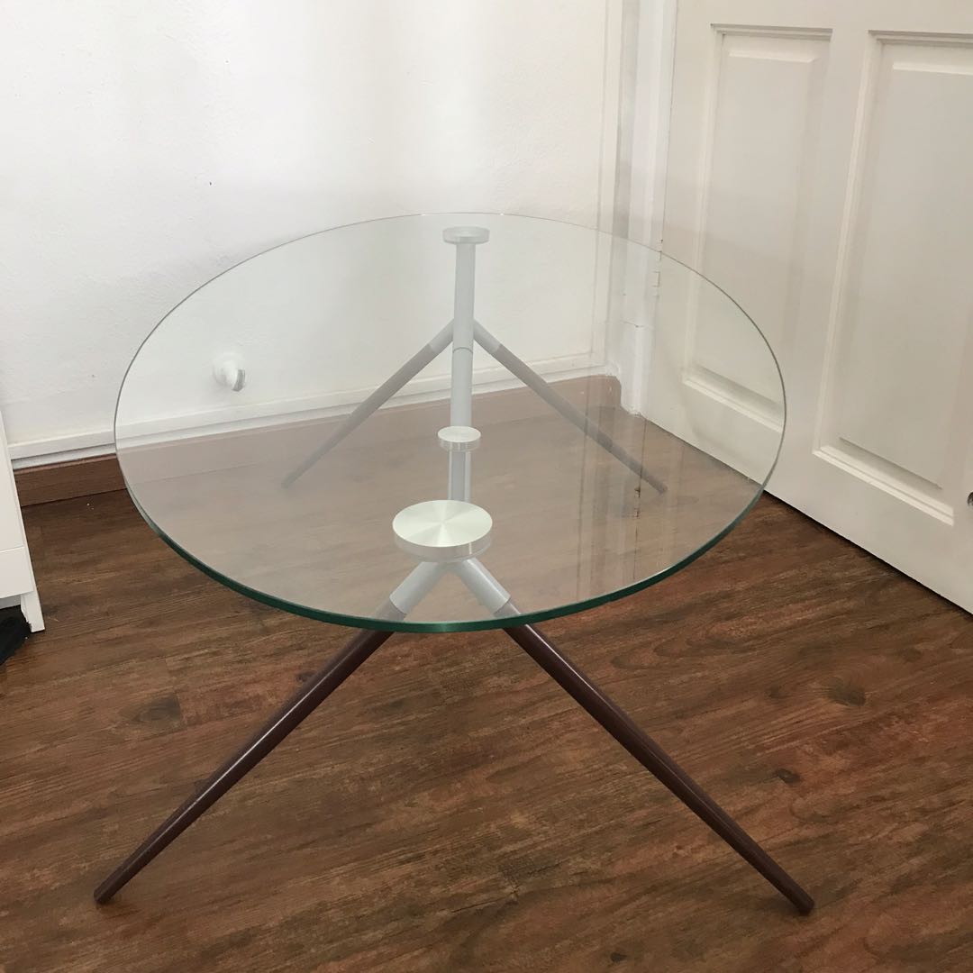 Floating glass coffee table, Furniture & Home Living, Furniture, Tables ...