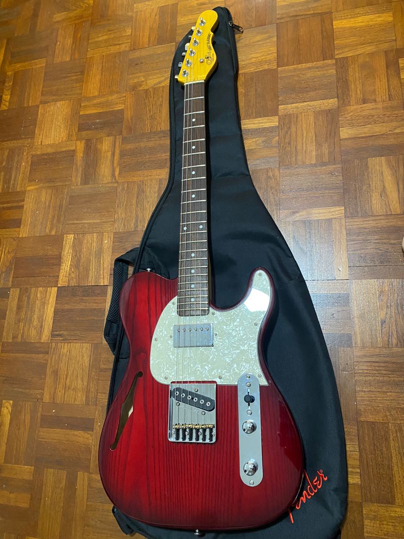 G&L bluesboy hollowbody telecaster electric guitar, Hobbies & Toys ...