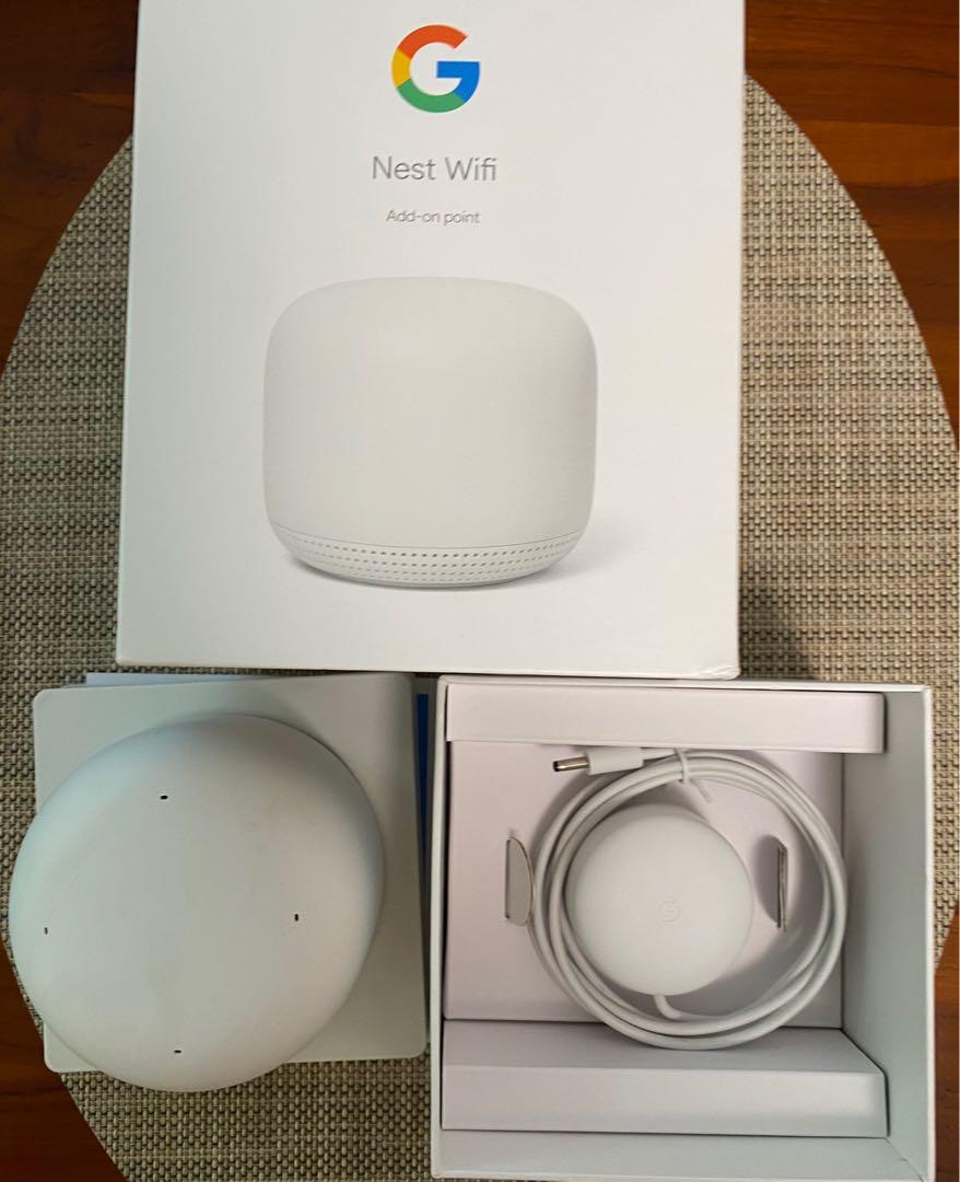Google Nest Wifi add-on point, TV & Home Appliances, Electrical, Adaptors & Sockets on Carousell