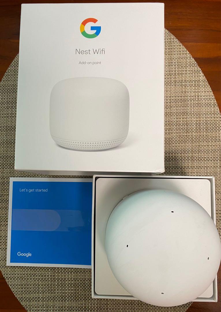 Google Nest Wifi add-on point, TV & Home Appliances, Electrical, Adaptors & Sockets on Carousell
