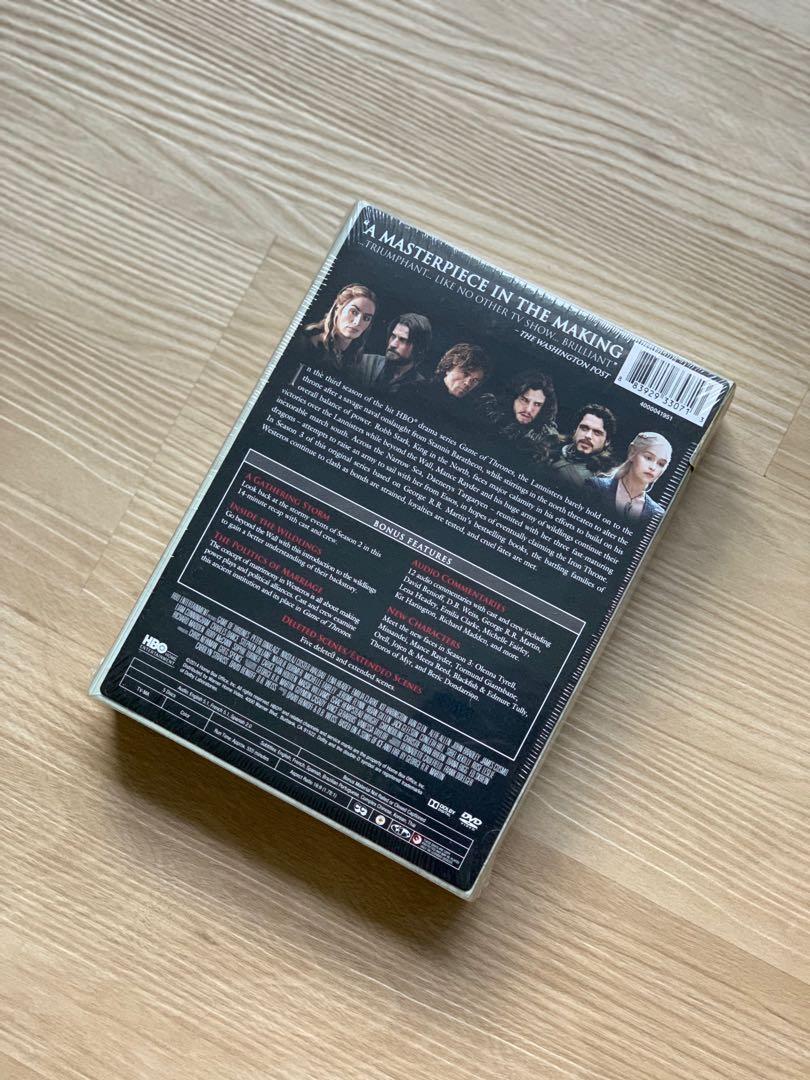 HBO Game of Thrones DVD The Complete Third Season, Hobbies & Toys ...
