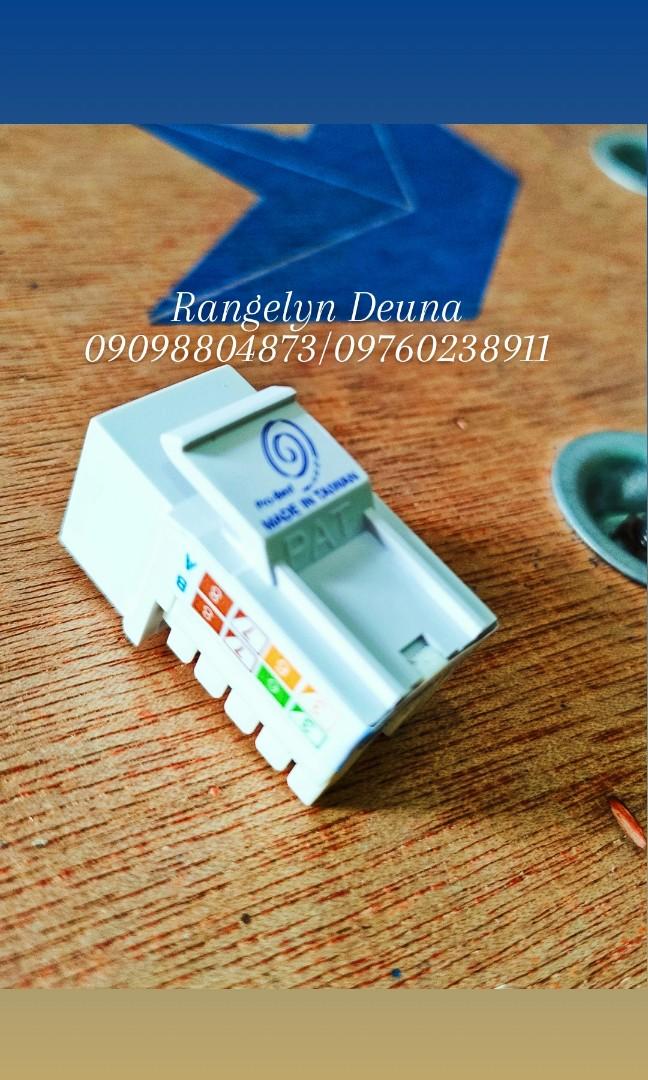 INFORMATION OUTLET (I/O) KEYSTONE JACK CAT5/CAT6, Computers & Tech ...