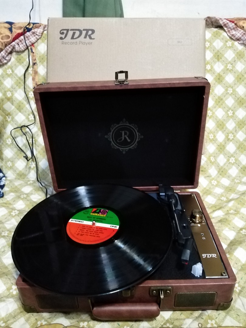 JDR Briefcase Suitcase Turntable Vinyl Record Player with Bluetooth ...